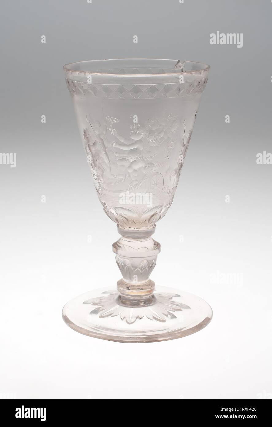 Goblet. Germany, Potsdam; Engraving attributed to Gottfried Spiller ...