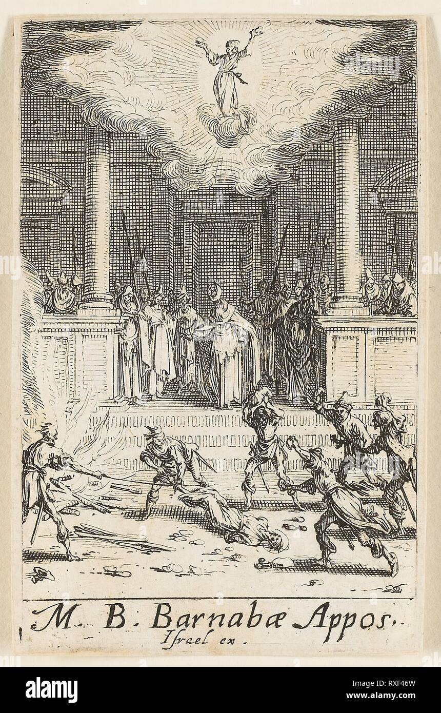 Martyrdom of Saint Barnaby, plate fifteen from The Martyrdoms of the ...