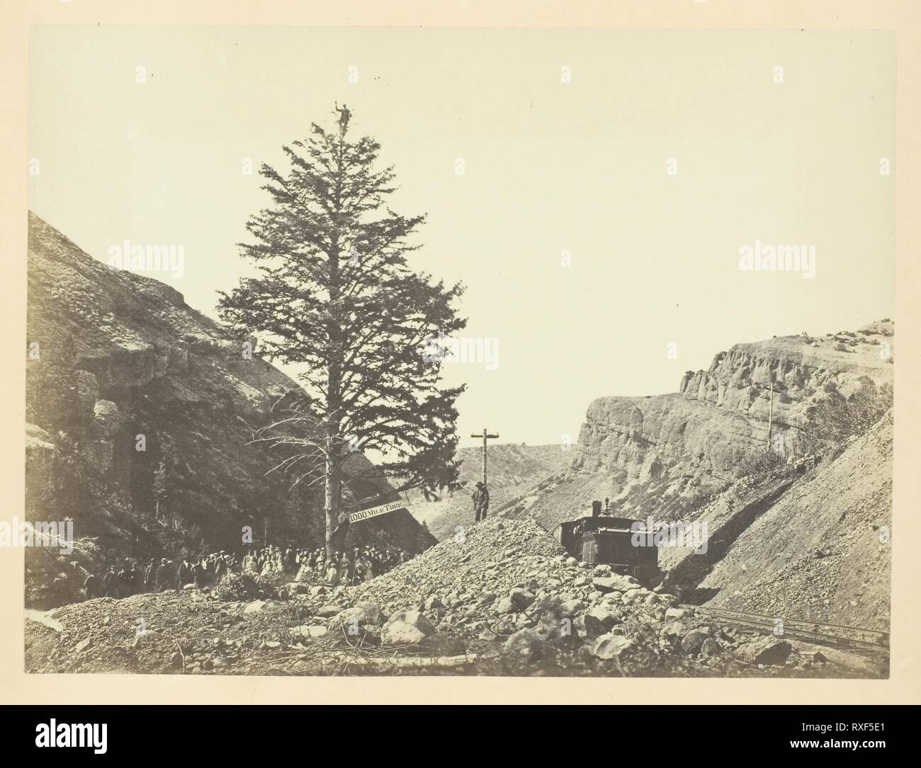 Central pacific railroad construction hi-res stock photography and ...