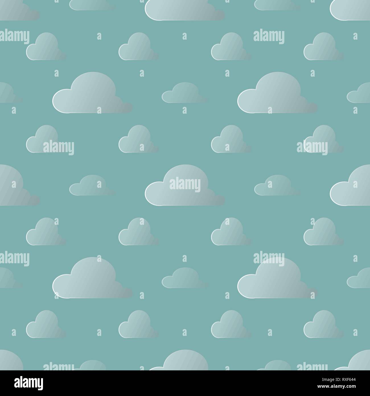 seamless pattern, cloud art background design for fabric and decor 10 eps Stock Vector Image ...