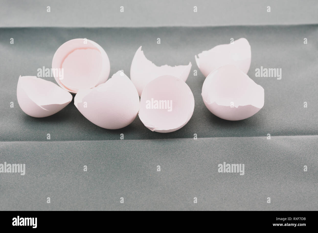 white empty broken egg shells Stock Photo - Alamy