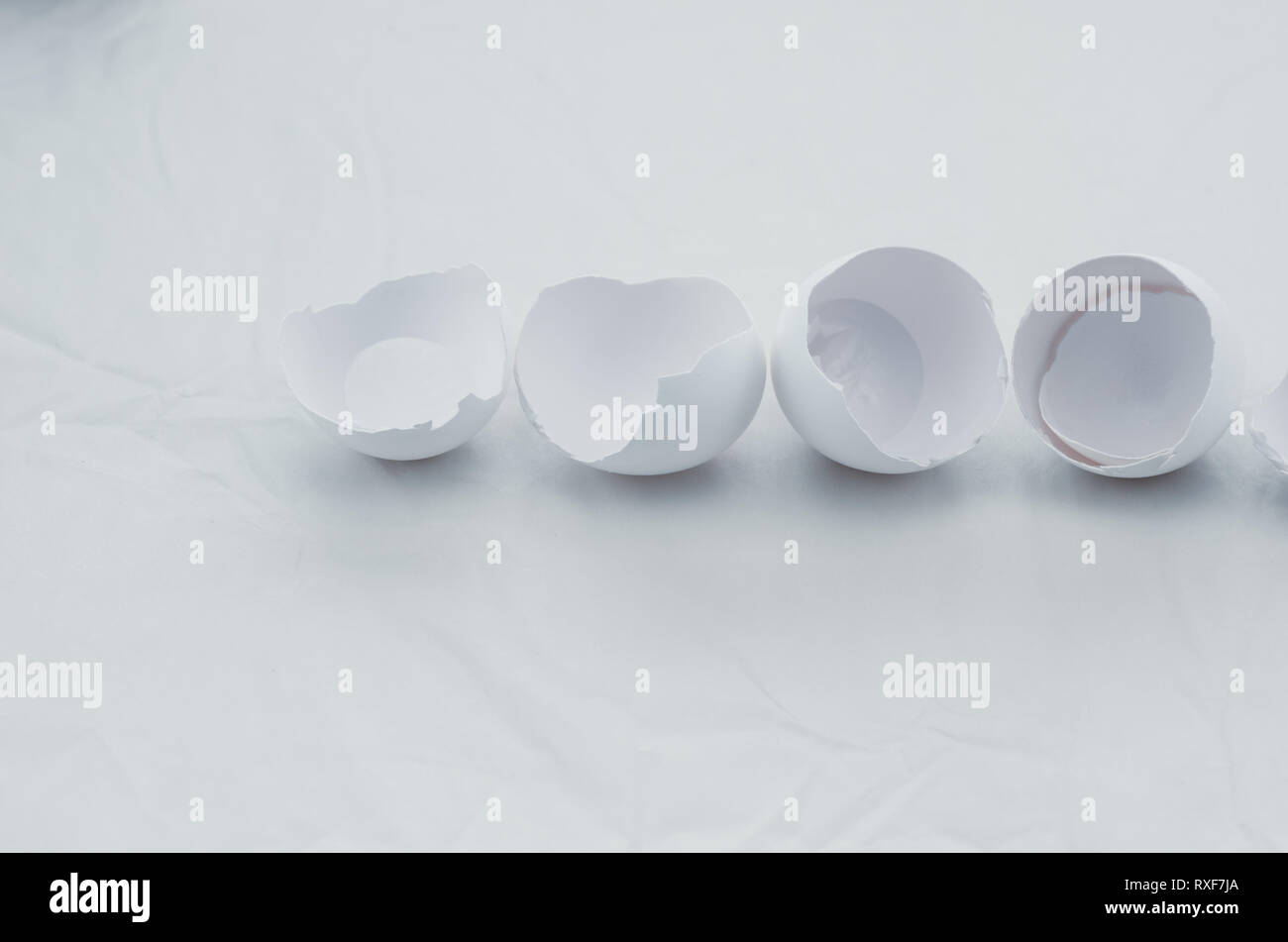 white empty broken egg shells Stock Photo - Alamy