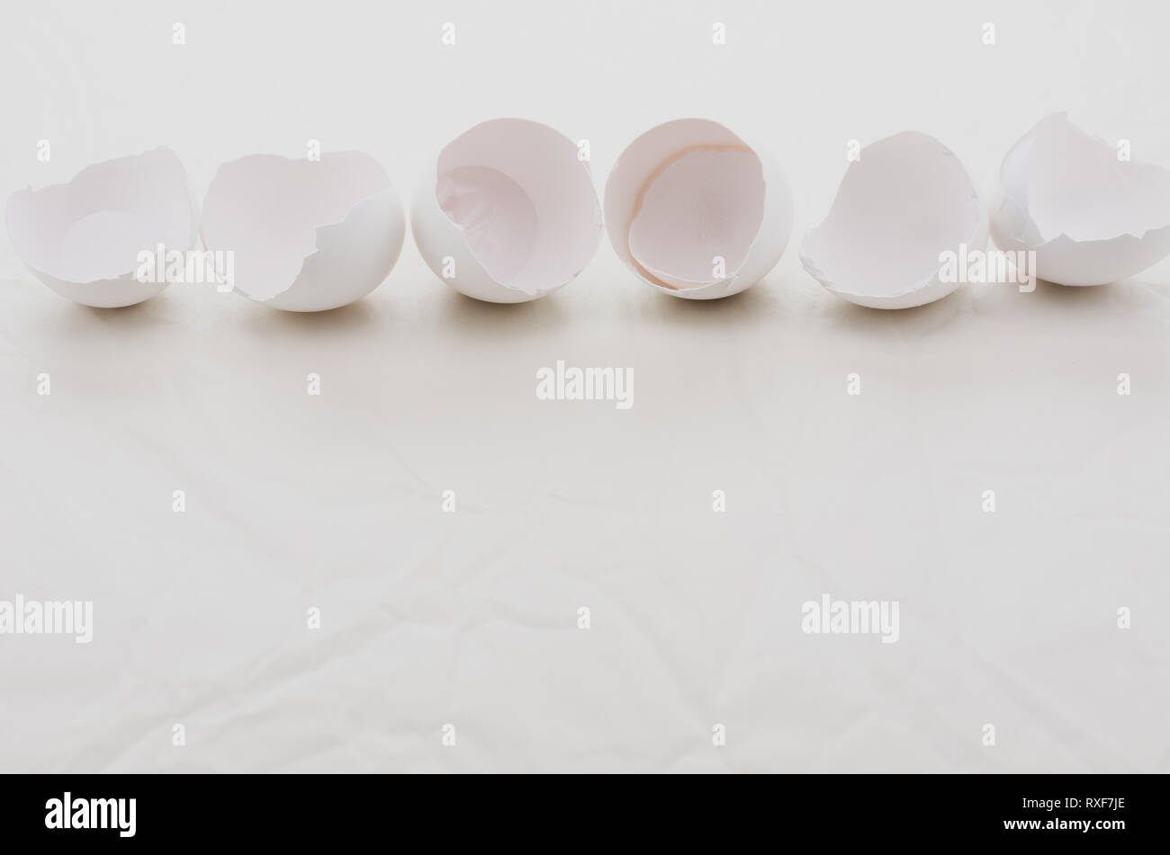 white empty broken egg shells Stock Photo - Alamy