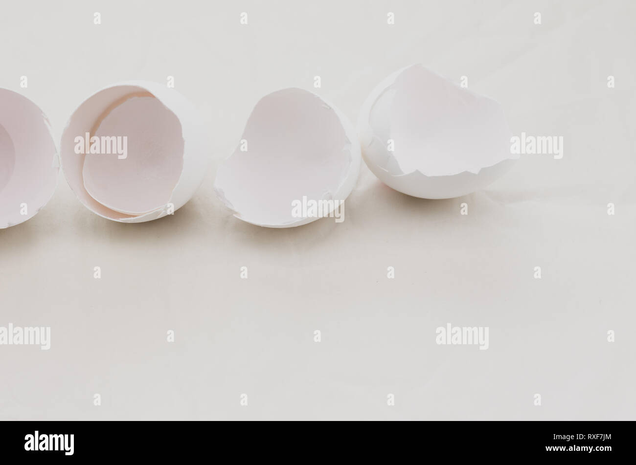 white empty broken egg shells Stock Photo - Alamy
