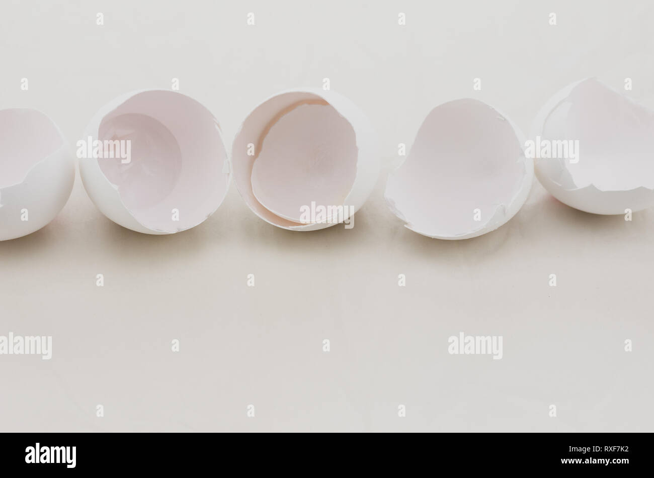 white empty broken egg shells Stock Photo - Alamy