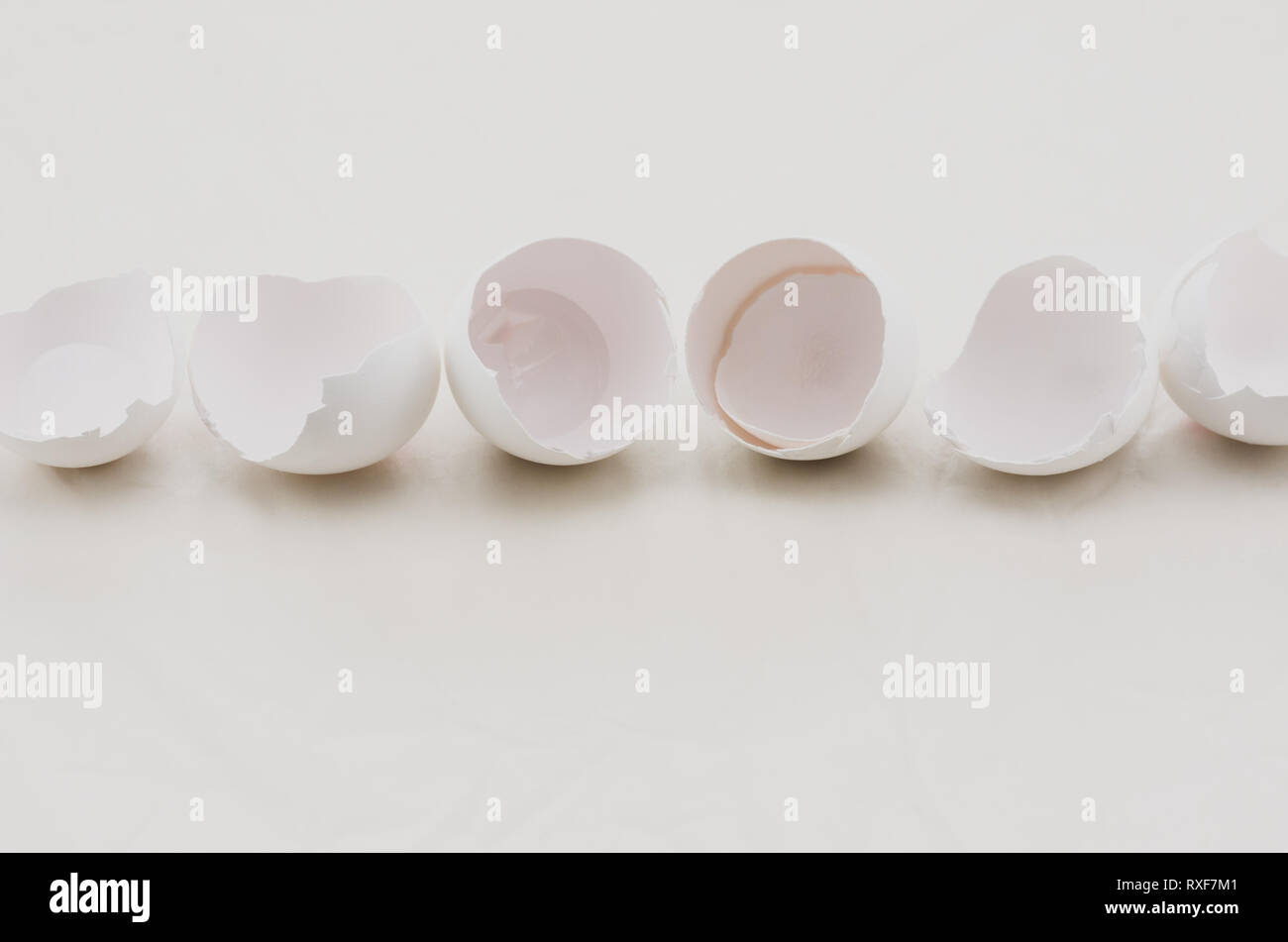 white empty broken egg shells Stock Photo - Alamy