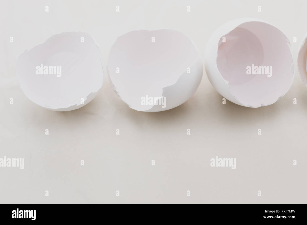 white empty broken egg shells Stock Photo - Alamy