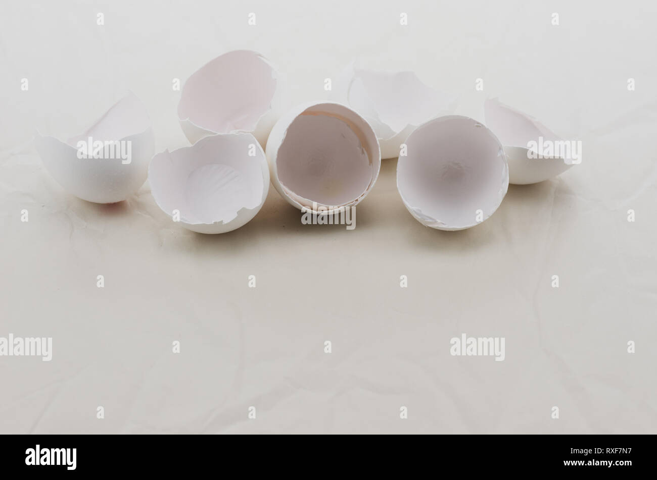white empty broken egg shells Stock Photo - Alamy