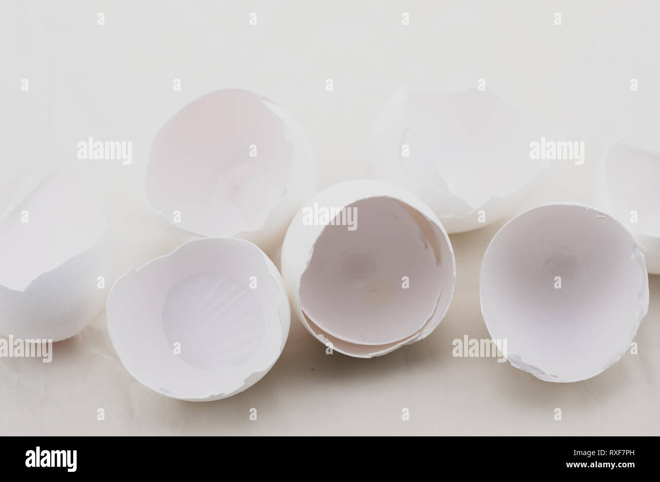 white empty broken egg shells Stock Photo - Alamy