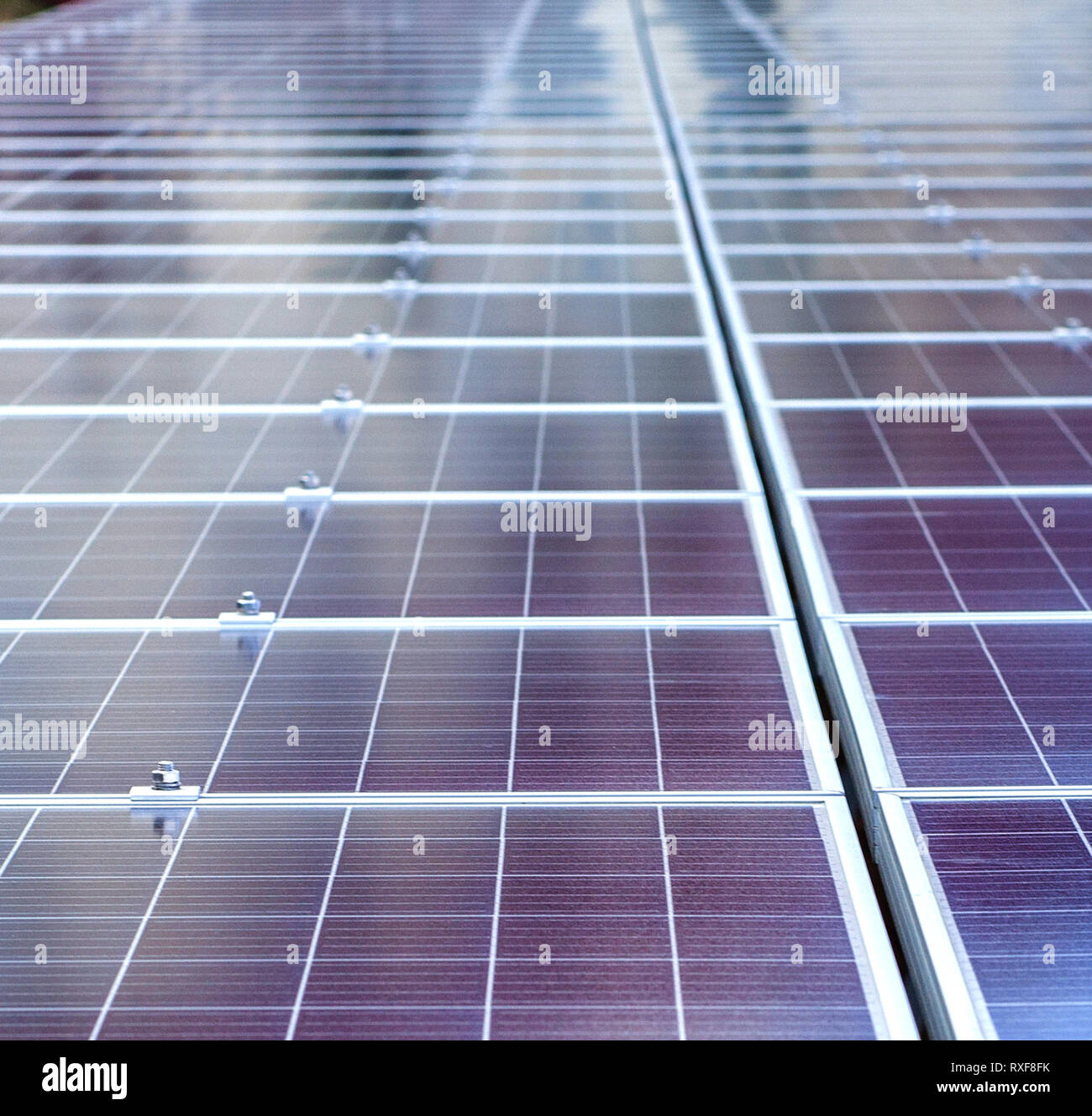 Solar panels background. Photovoltaic renewable energy source Stock ...