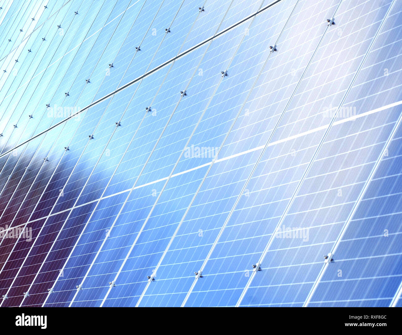 Solar panels background. Photovoltaic renewable energy source Stock ...