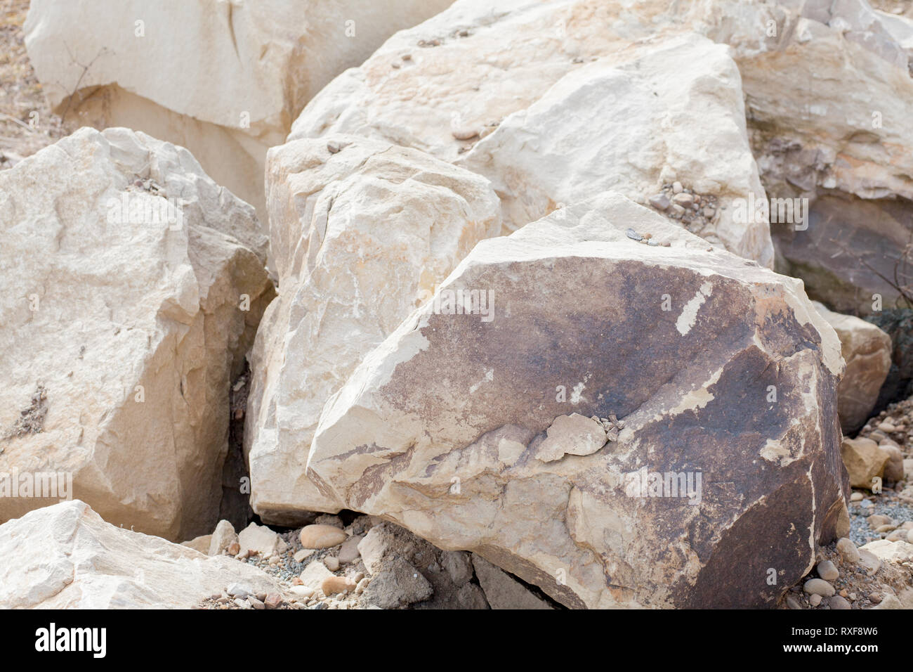 Gray-beige stone texture. Rock. Stone background. Relief surface ...