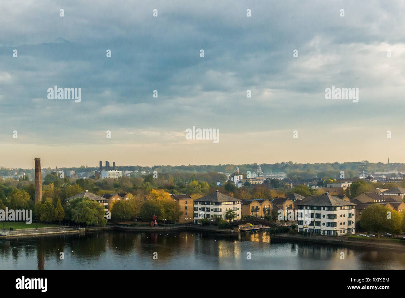 London, United Kingdom - November 07, 2018: View from Greenwich View ...