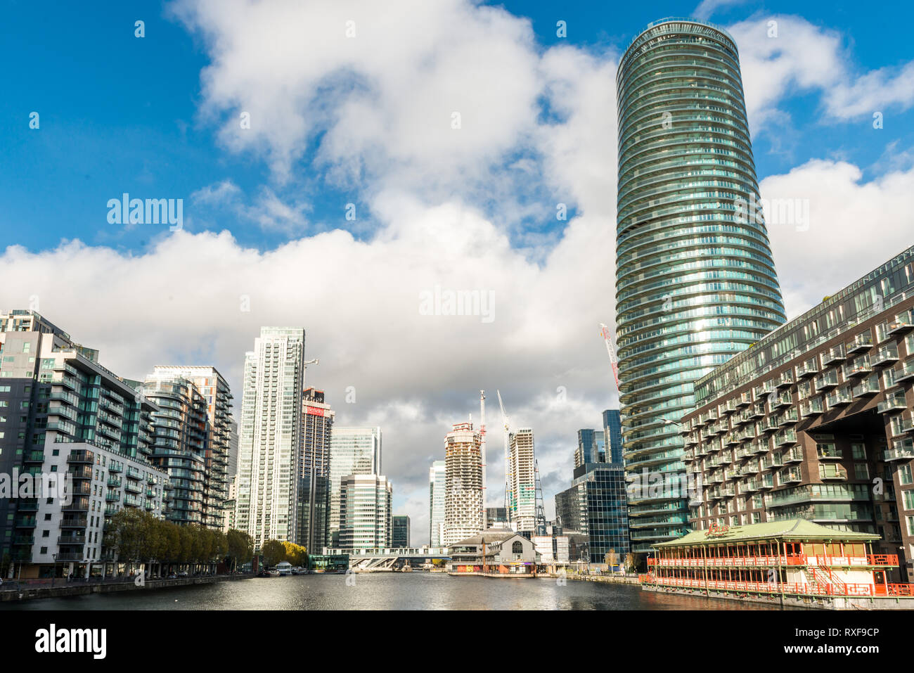 London, United Kingdom - November 07, 2018: View from Greenwich View ...