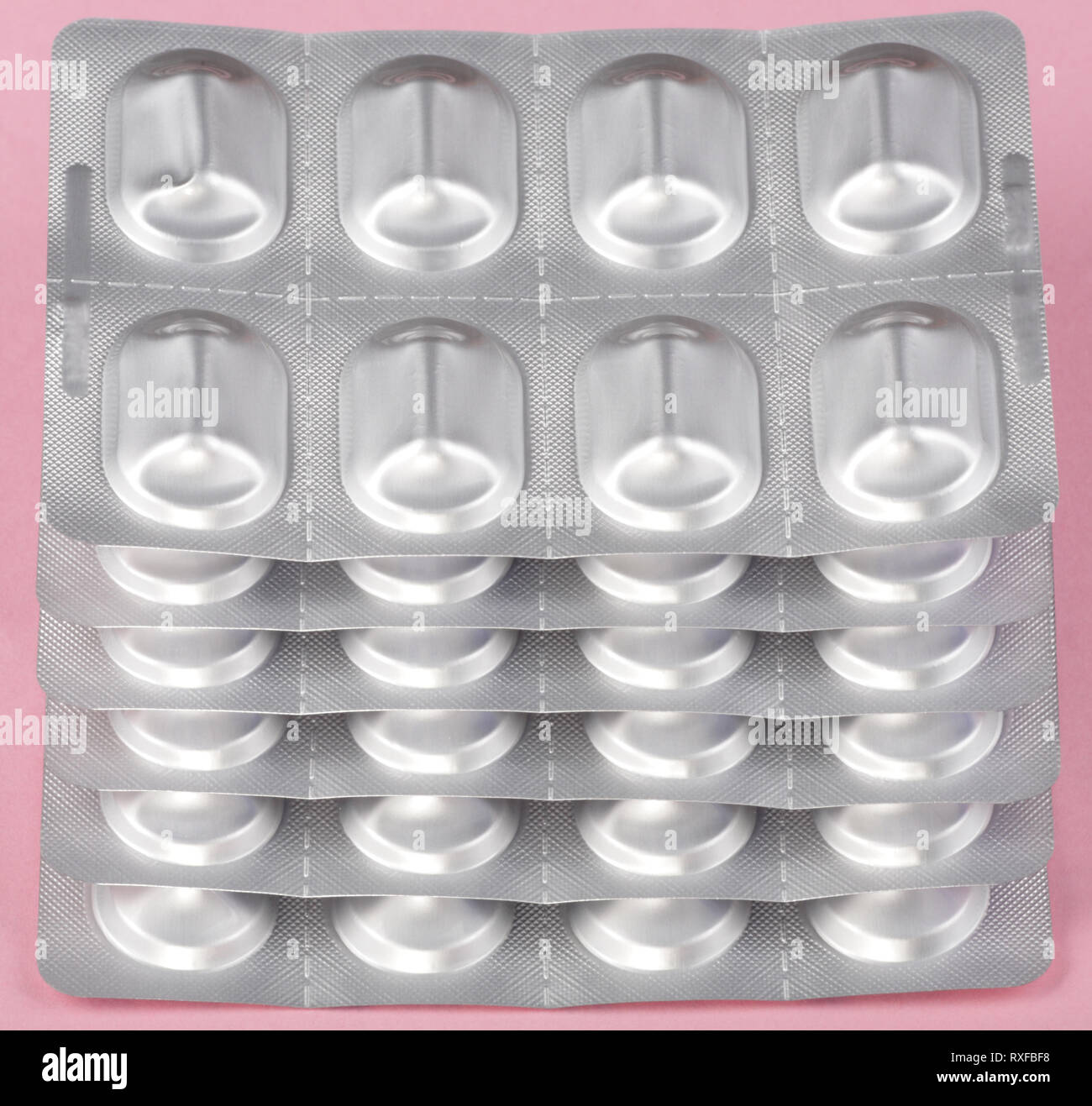 many tablets in blister Stock Photo - Alamy