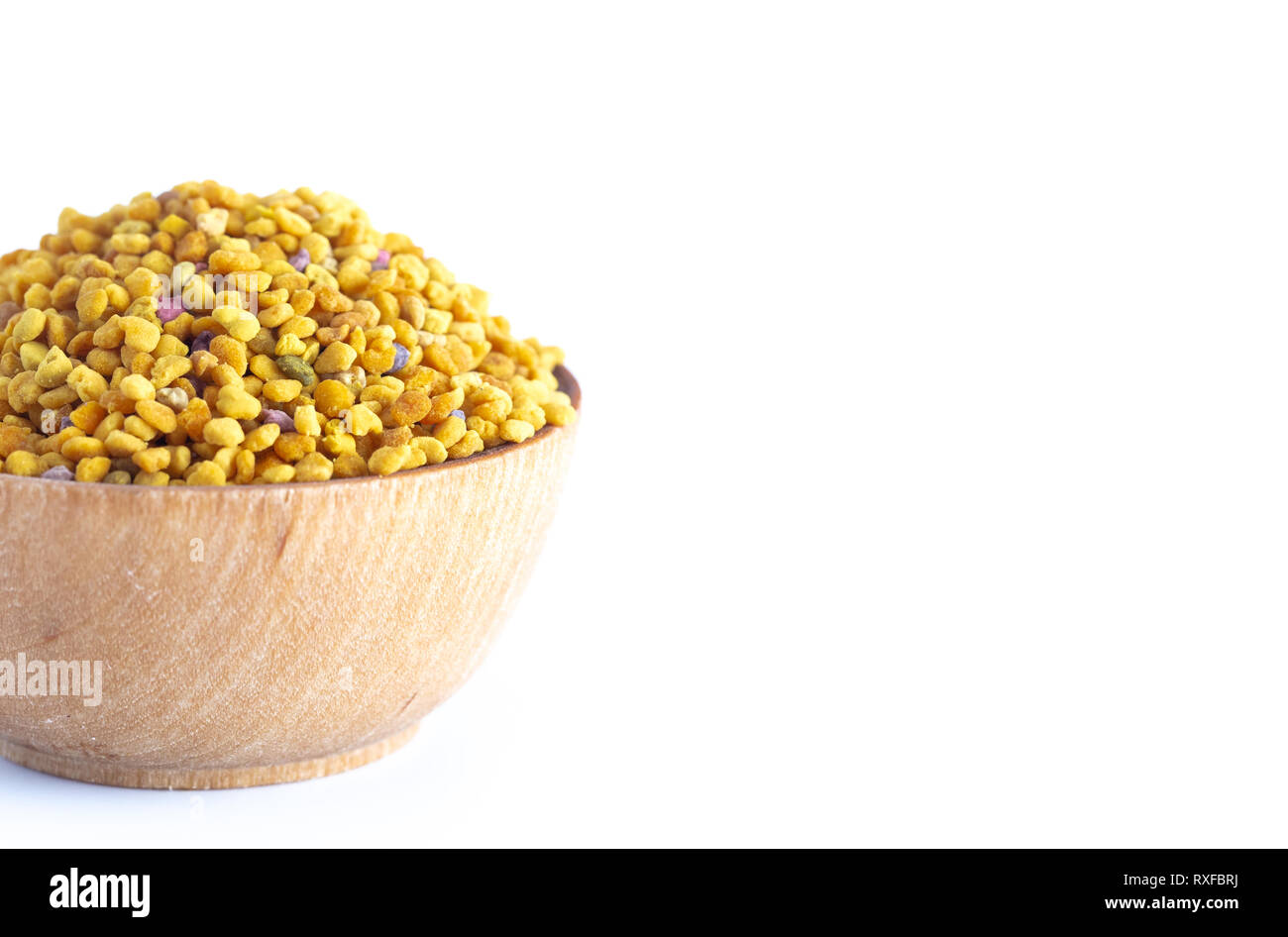A Bowl of Pellets of Yellow Bee Pollen Stock Photo - Alamy