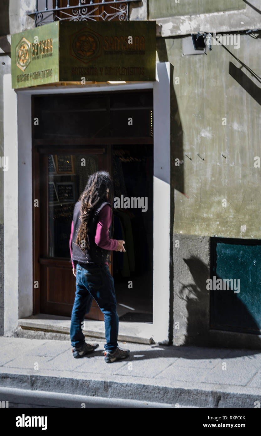 View a front store in old town Cuenca city, Spain Stock Photo - Alamy