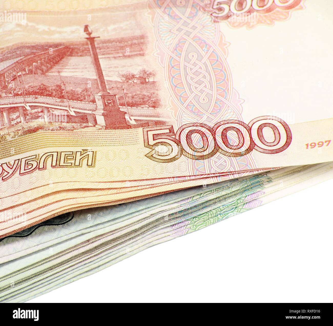 stack of bond 5000 and 1000 Stock Photo - Alamy