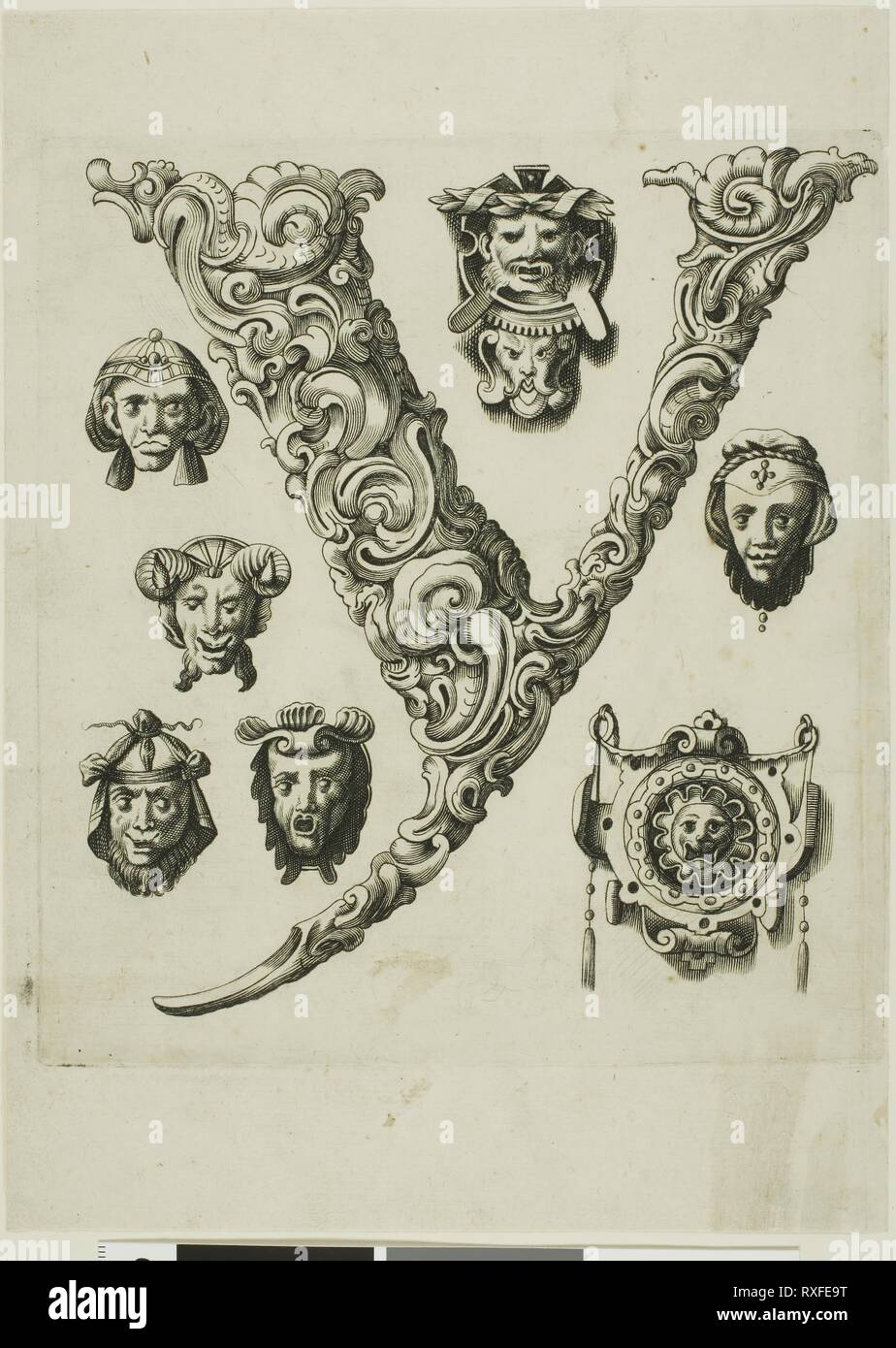 Letter Y. Peter Aubry; German, 1596-1668. Date: 1630. Dimensions: 247 x ...
