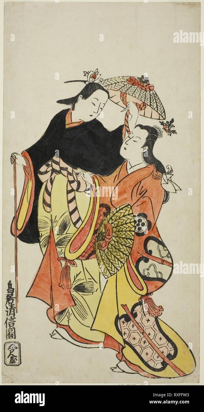 The Actors Ichikawa Monnosuke I and Dekijima Daisuke II. Torii Kiyonobu II; Japanese, active c ...