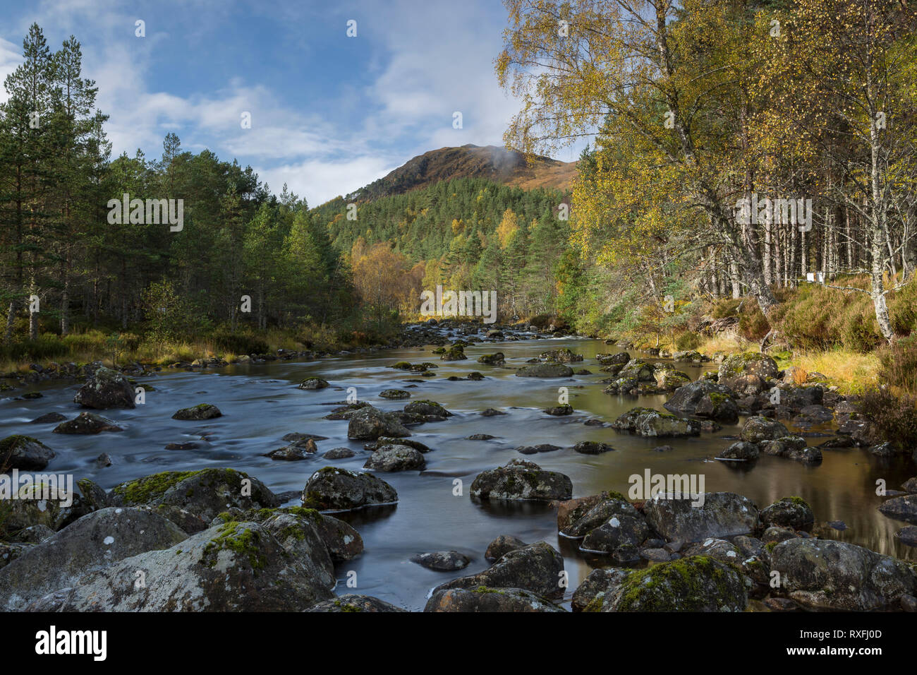 Flowing river river glen scotland hi-res stock photography and images ...