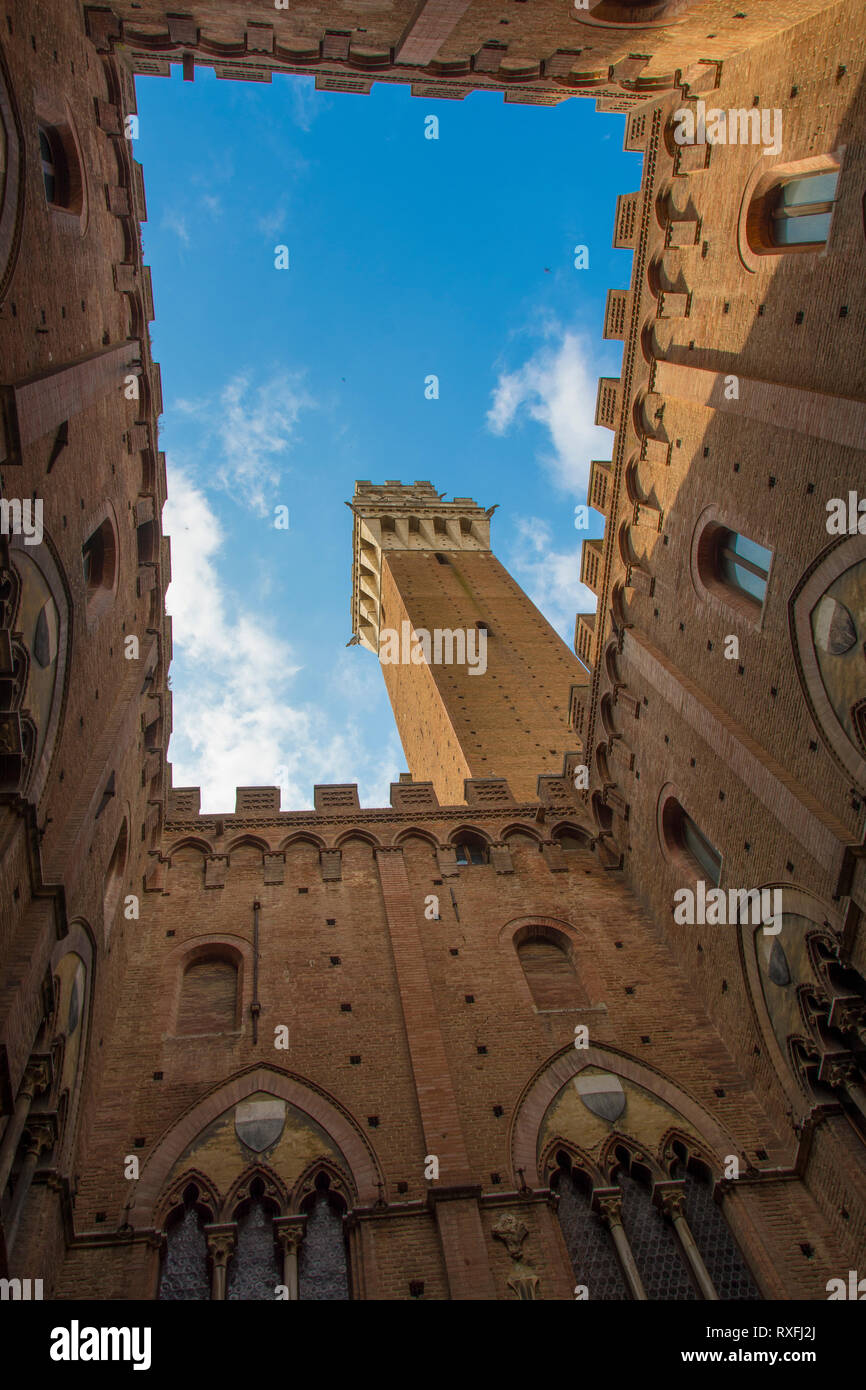 Torre del Mangia Siena , Tower of the Eater in Siena , Tuscany, Italy ...