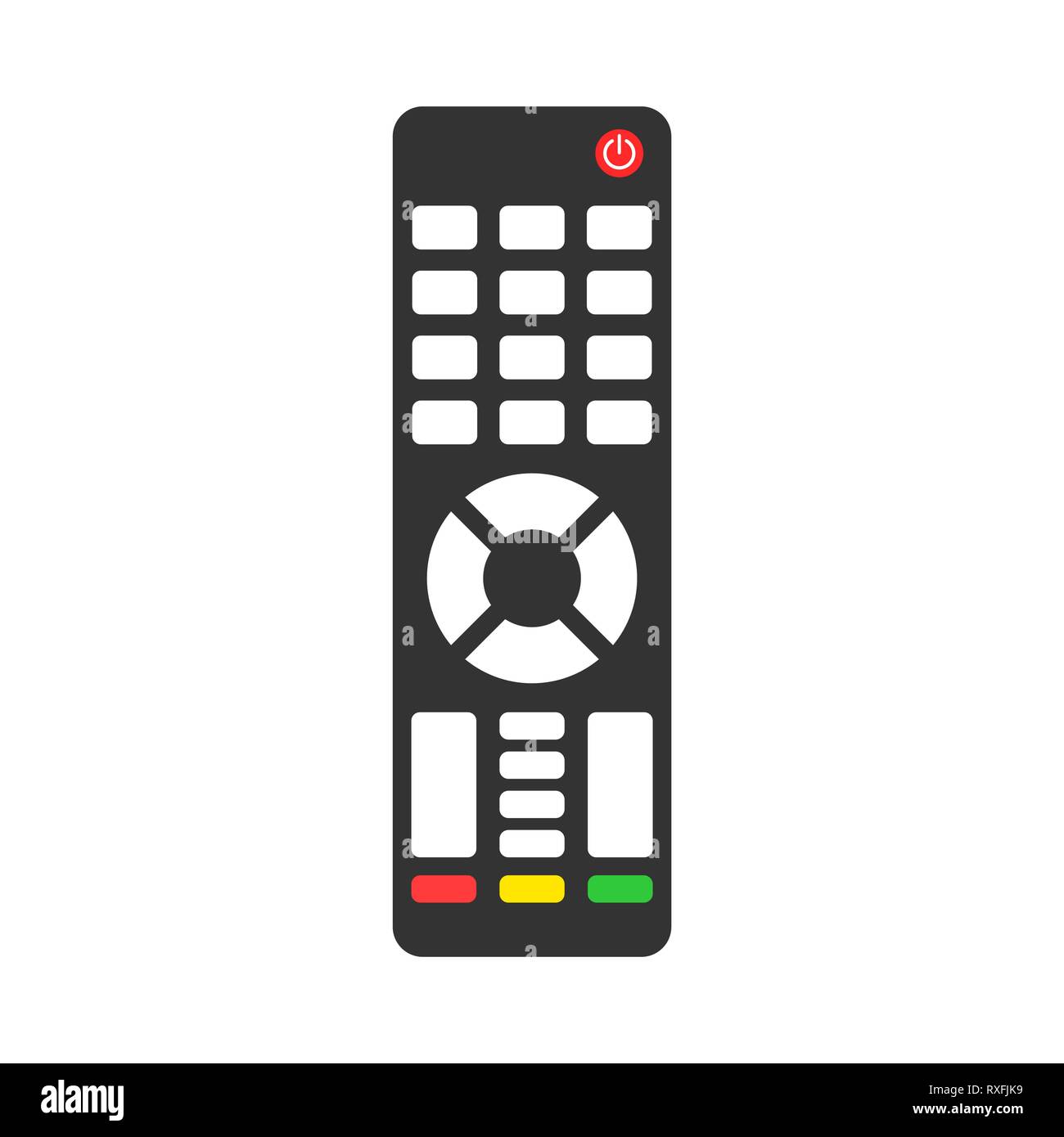 Remote control icon in flat style. Infrared controller vector ...