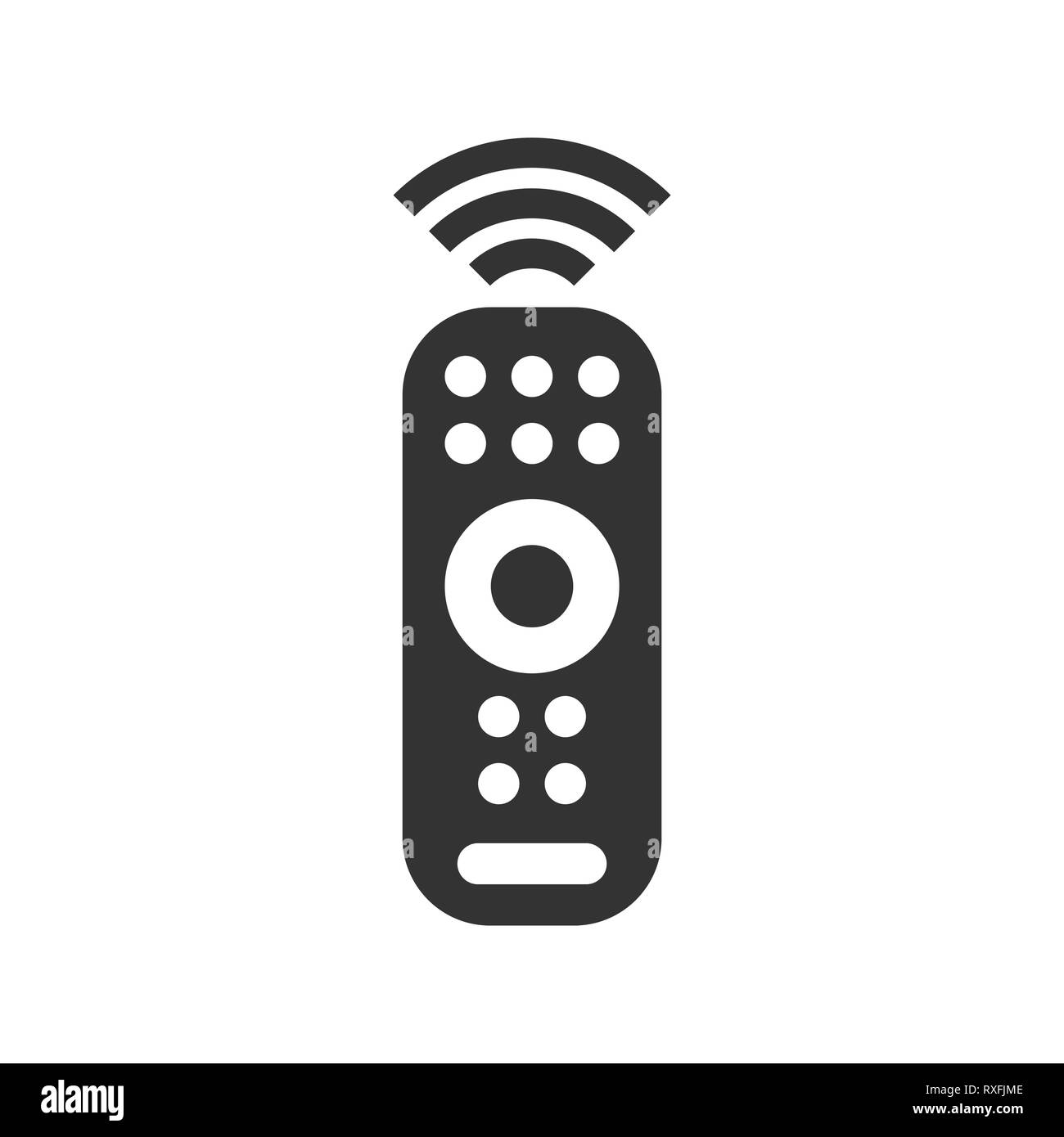Remote control icon in flat style. Infrared controller vector ...