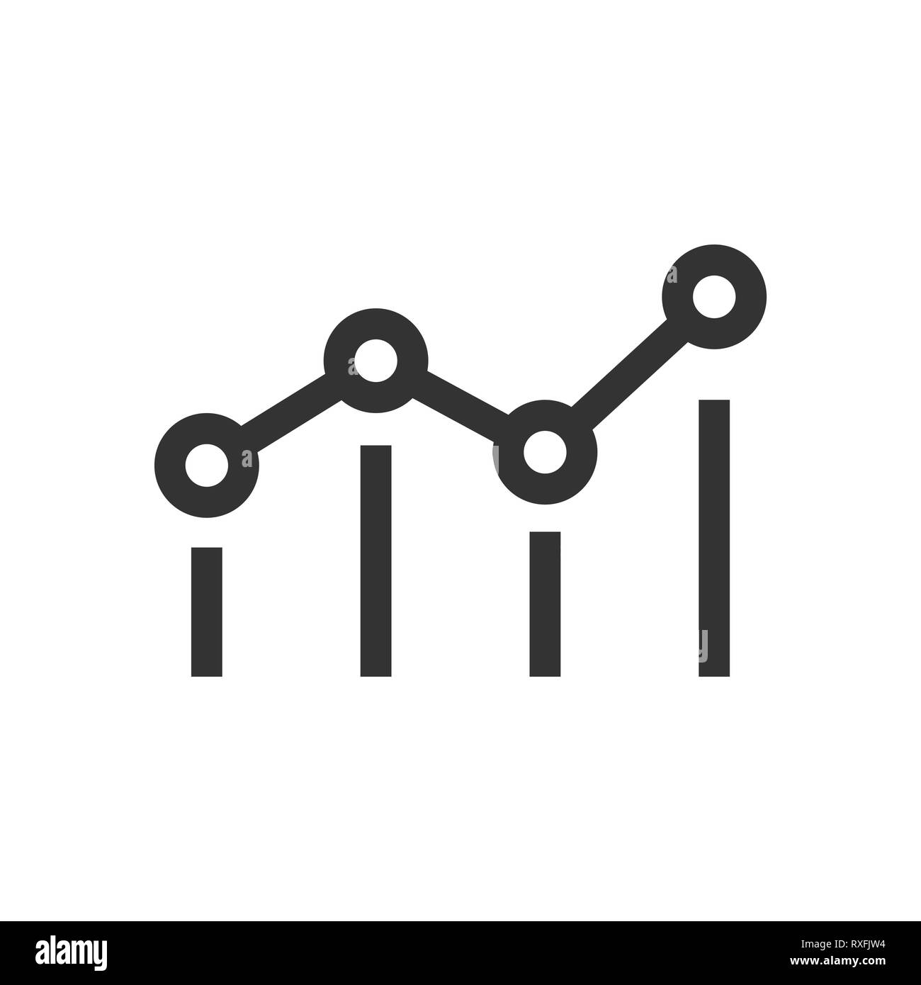 Benchmark measure icon in flat style. Dashboard rating vector ...