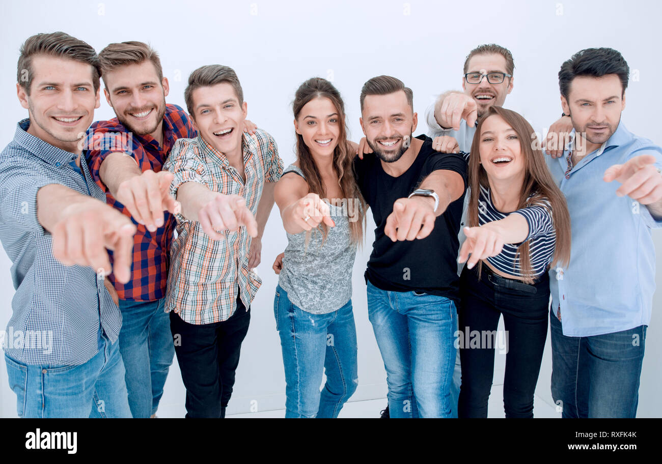 creative business team pointing at you Stock Photo - Alamy