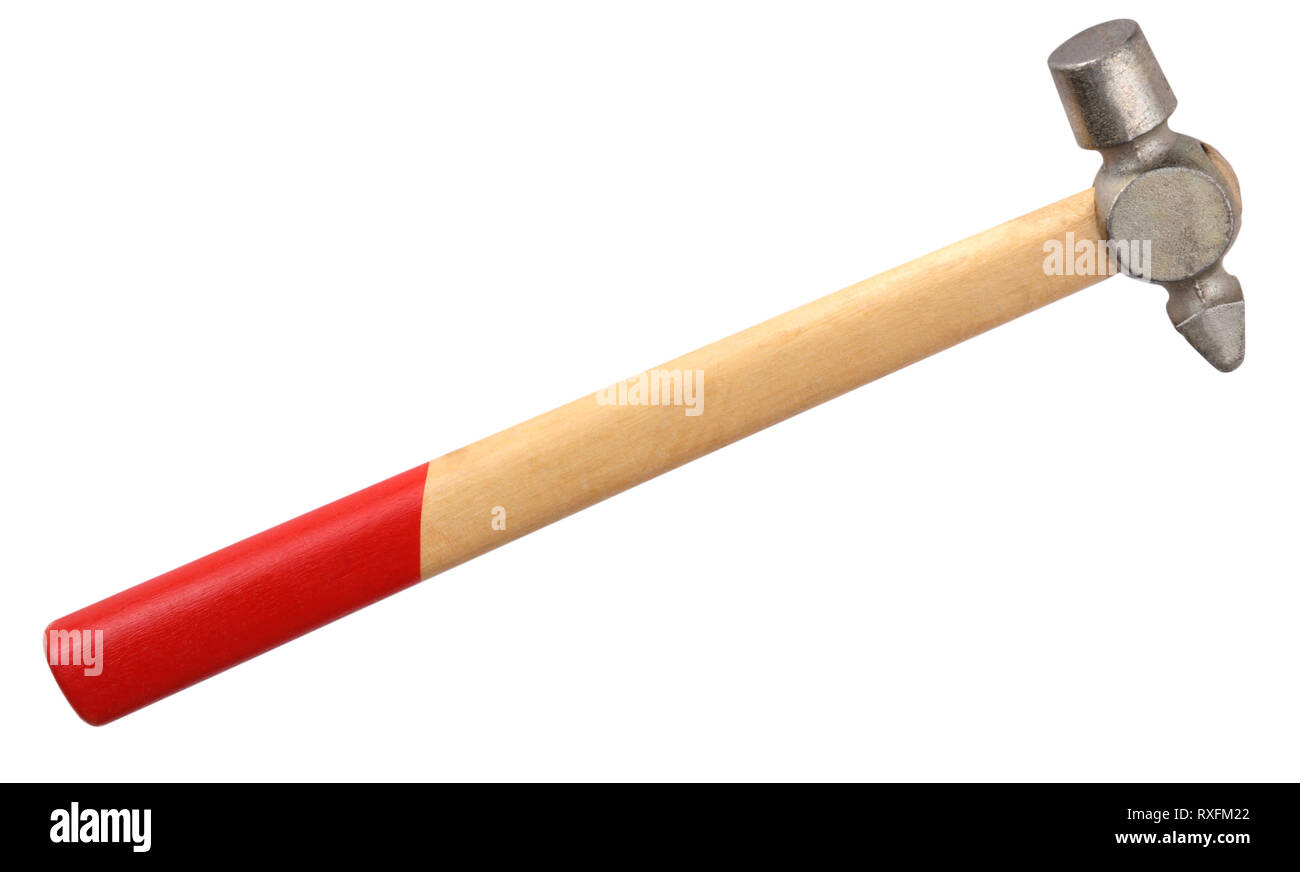 metal hand hammer isolated on white background Stock Photo - Alamy