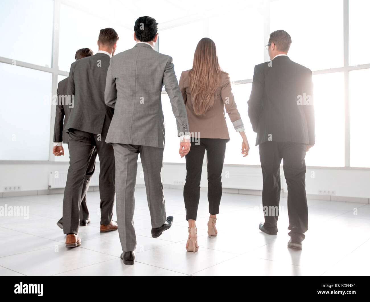 rear view of corporate executives Stock Photo - Alamy