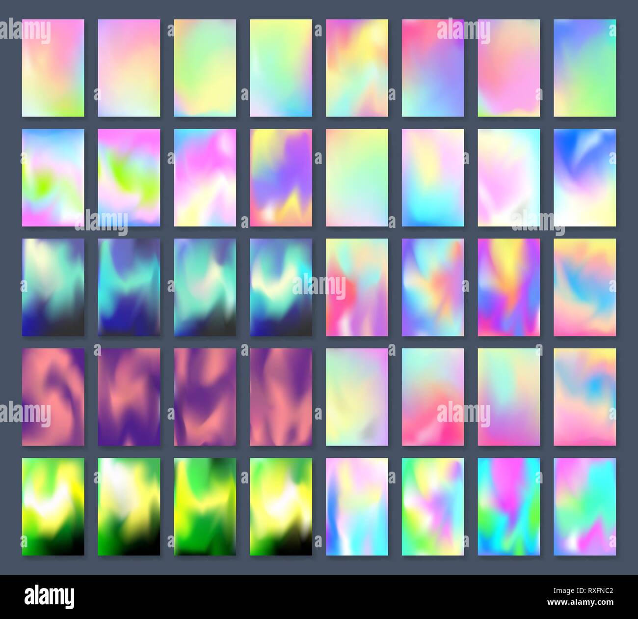 Bright color background with mesh gradient texture for brochure ...