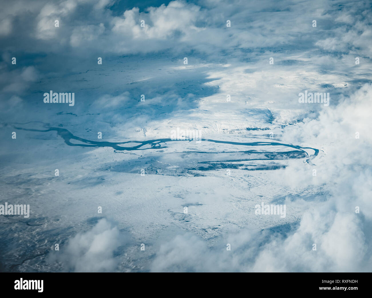 Aerial view of Iceland. Aerial view of amazing iceland landscapes ...