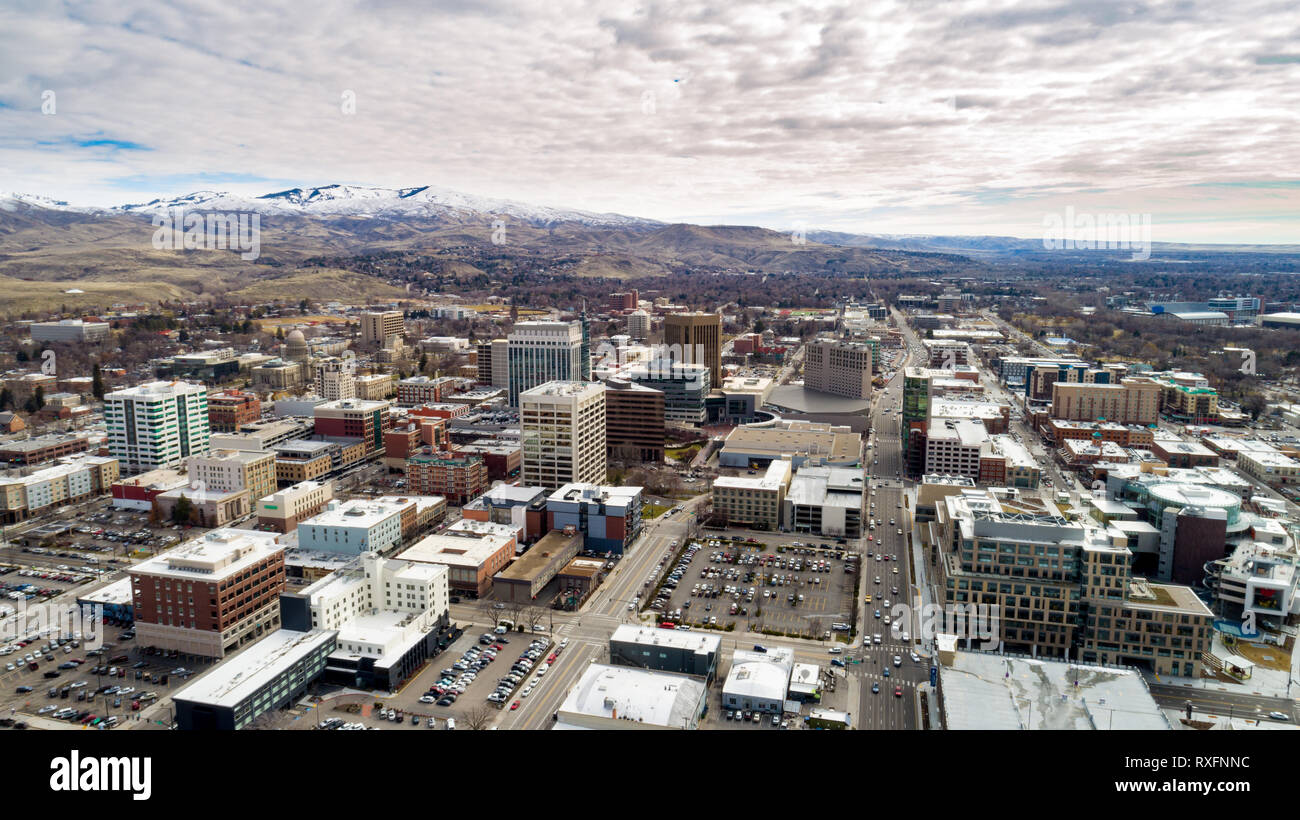 Boise idaho skyline in winter hi-res stock photography and images - Alamy