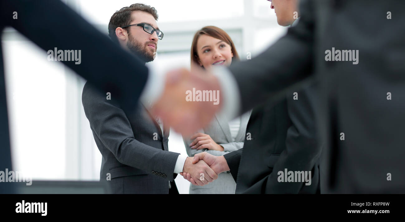 concept of partnership.business handshake Stock Photo - Alamy