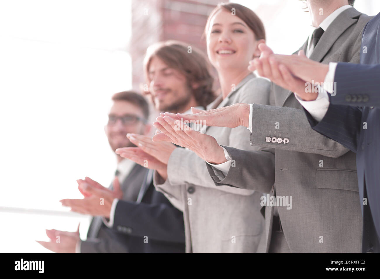 Business people hands applauding Stock Photo - Alamy