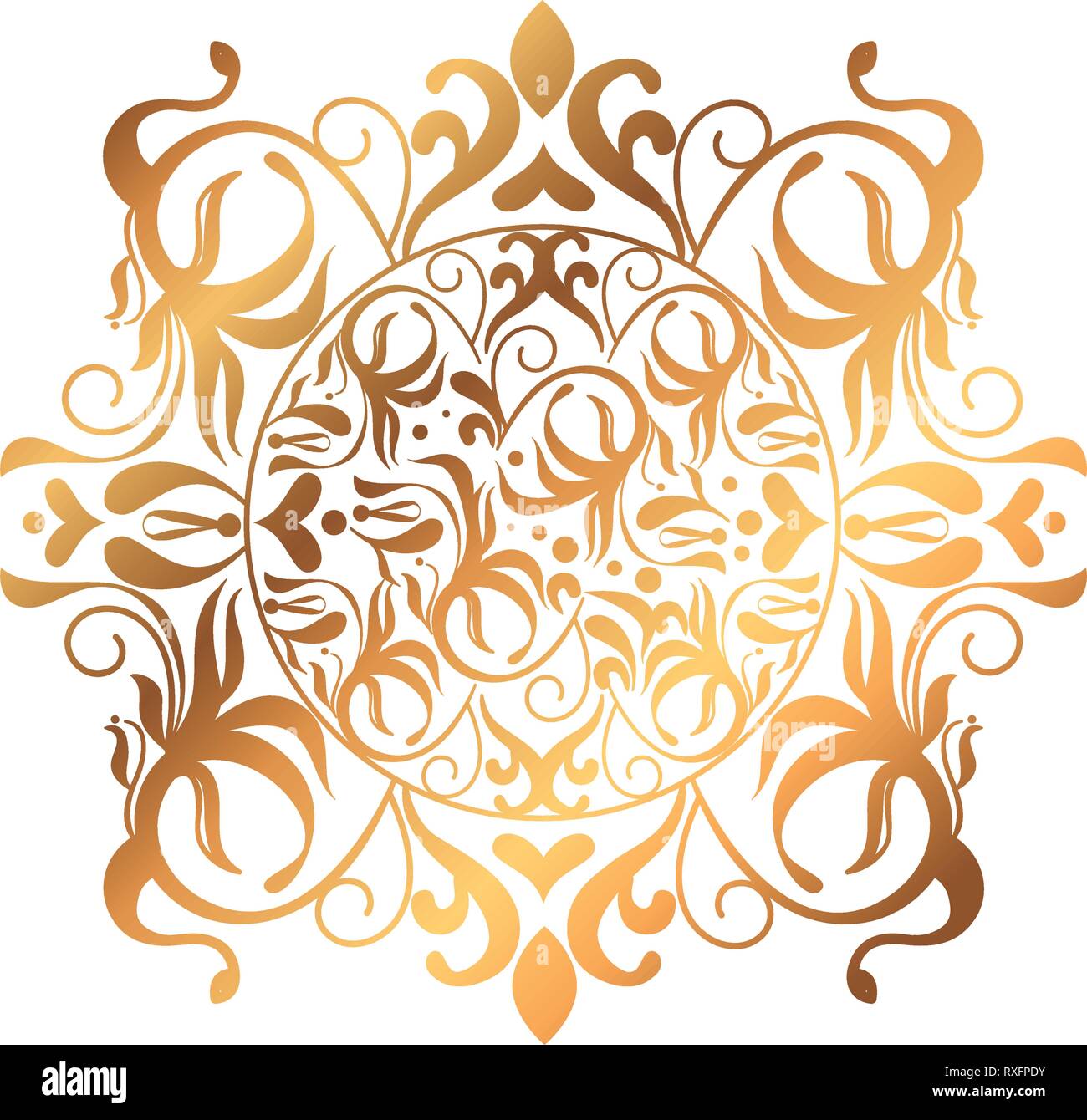 frame golden victorian style Stock Vector Image & Art - Alamy