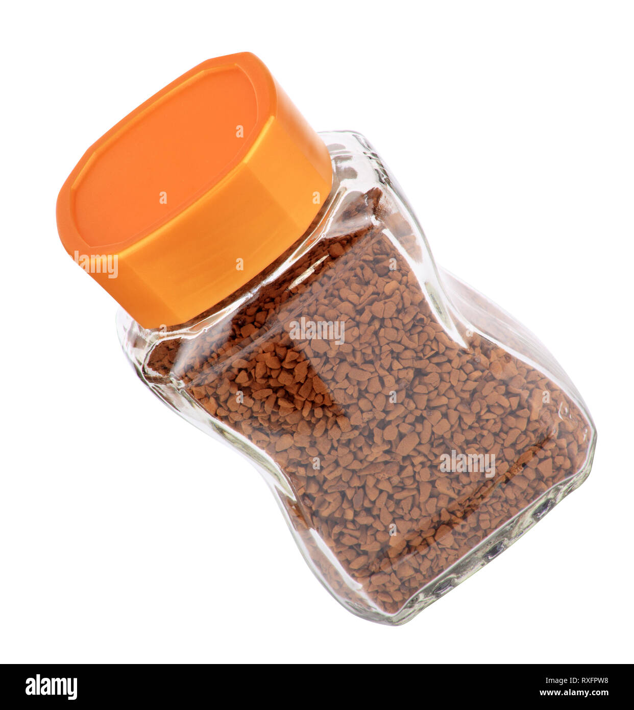 jar of instant coffee isolated Stock Photo - Alamy