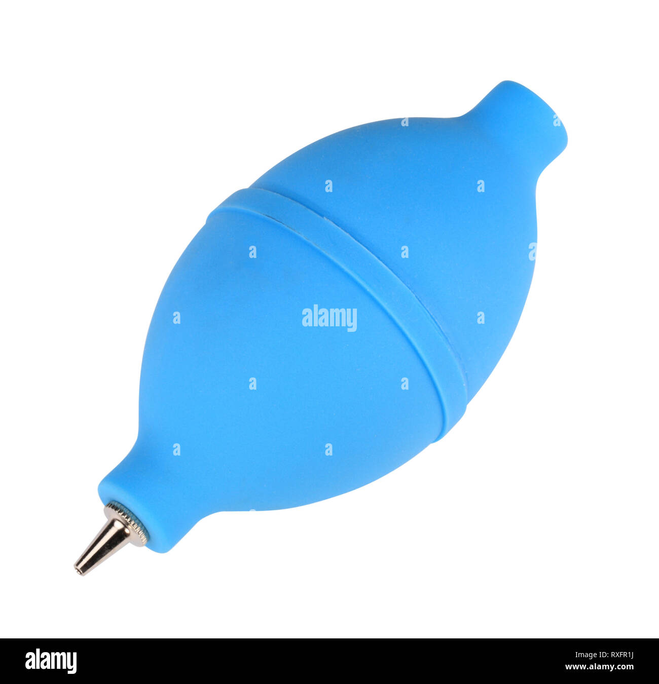 Blue Rubber Bulb Isolated Stock Photo - Alamy
