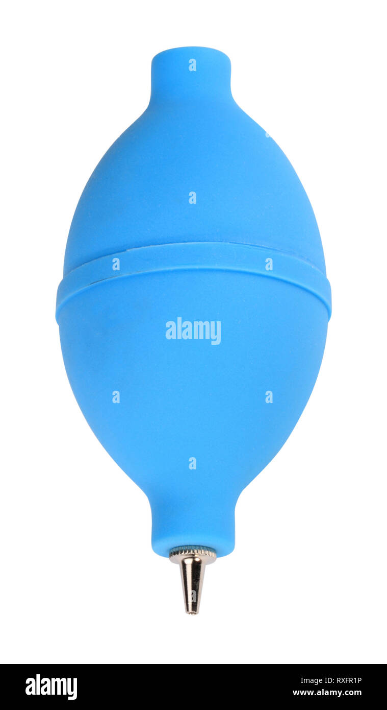 Blue Rubber Bulb Isolated Stock Photo - Alamy