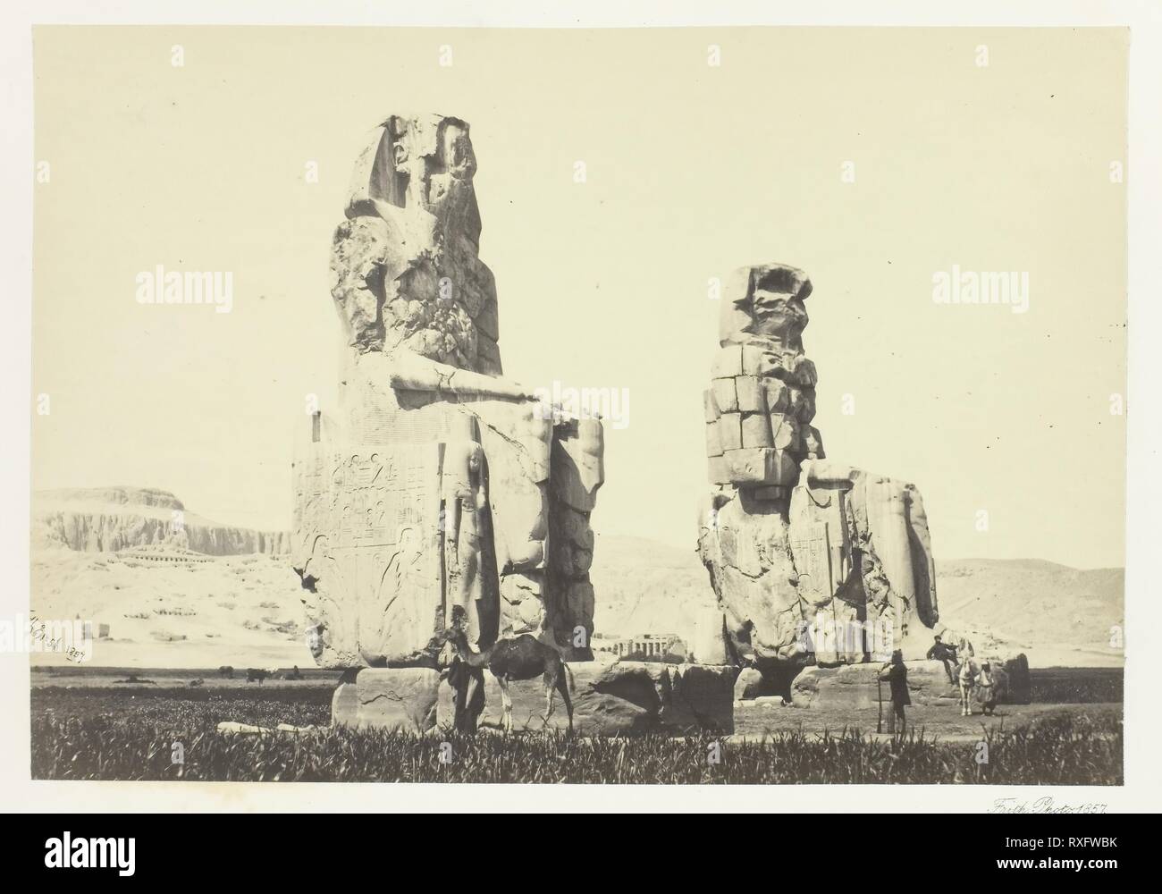 The Statues of Memnon, Plain of Thebes. Francis Frith; English, 1822 ...