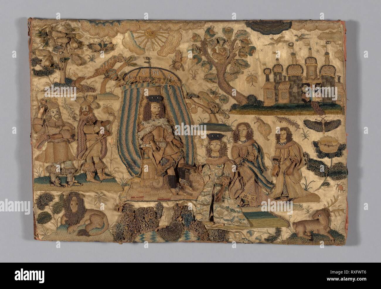 Picture (Needlework). England. Date: 1666. Dimensions: (11 1/2 × 16 in ...