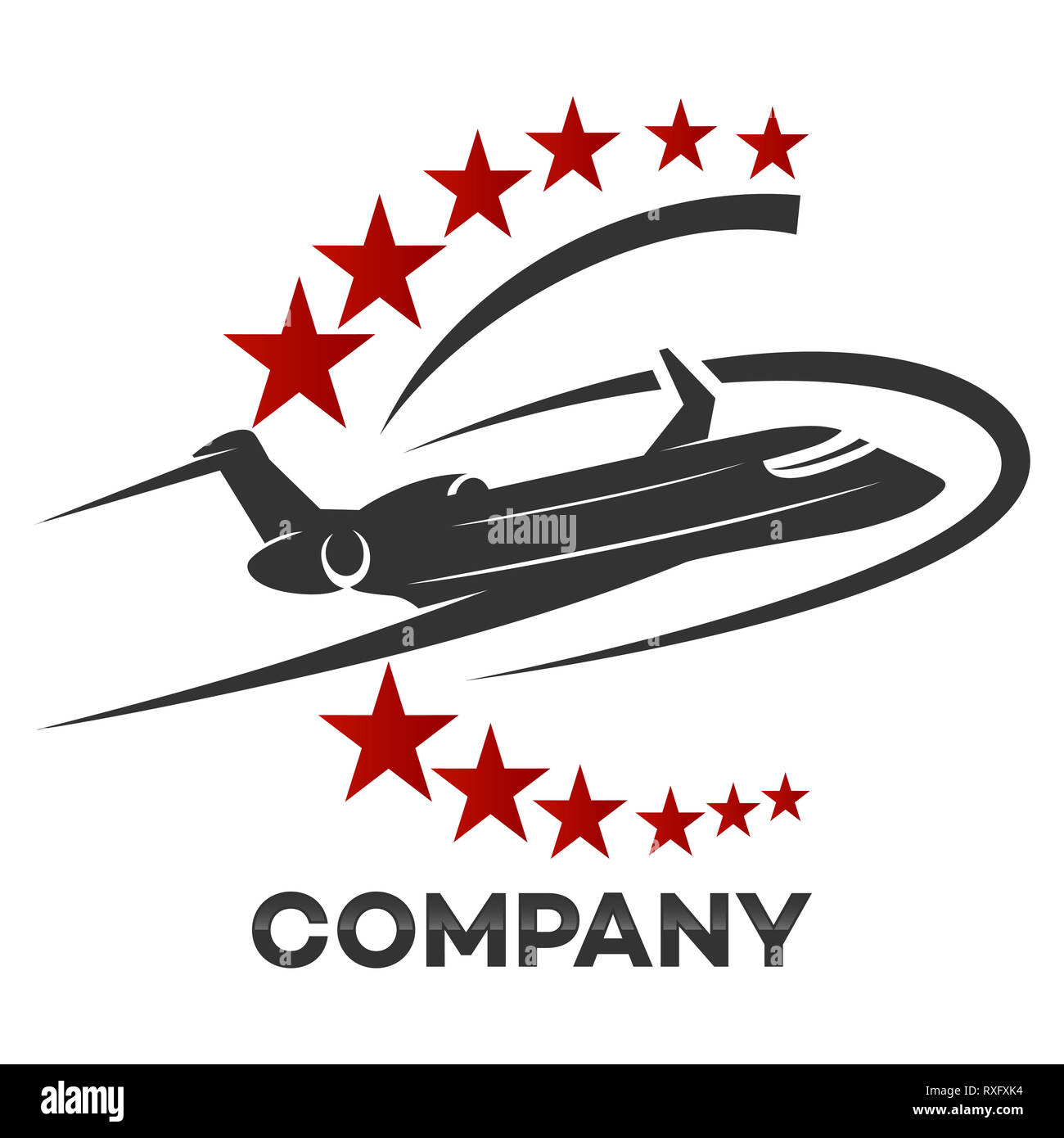 Airplane logo hi-res stock photography and images - Alamy