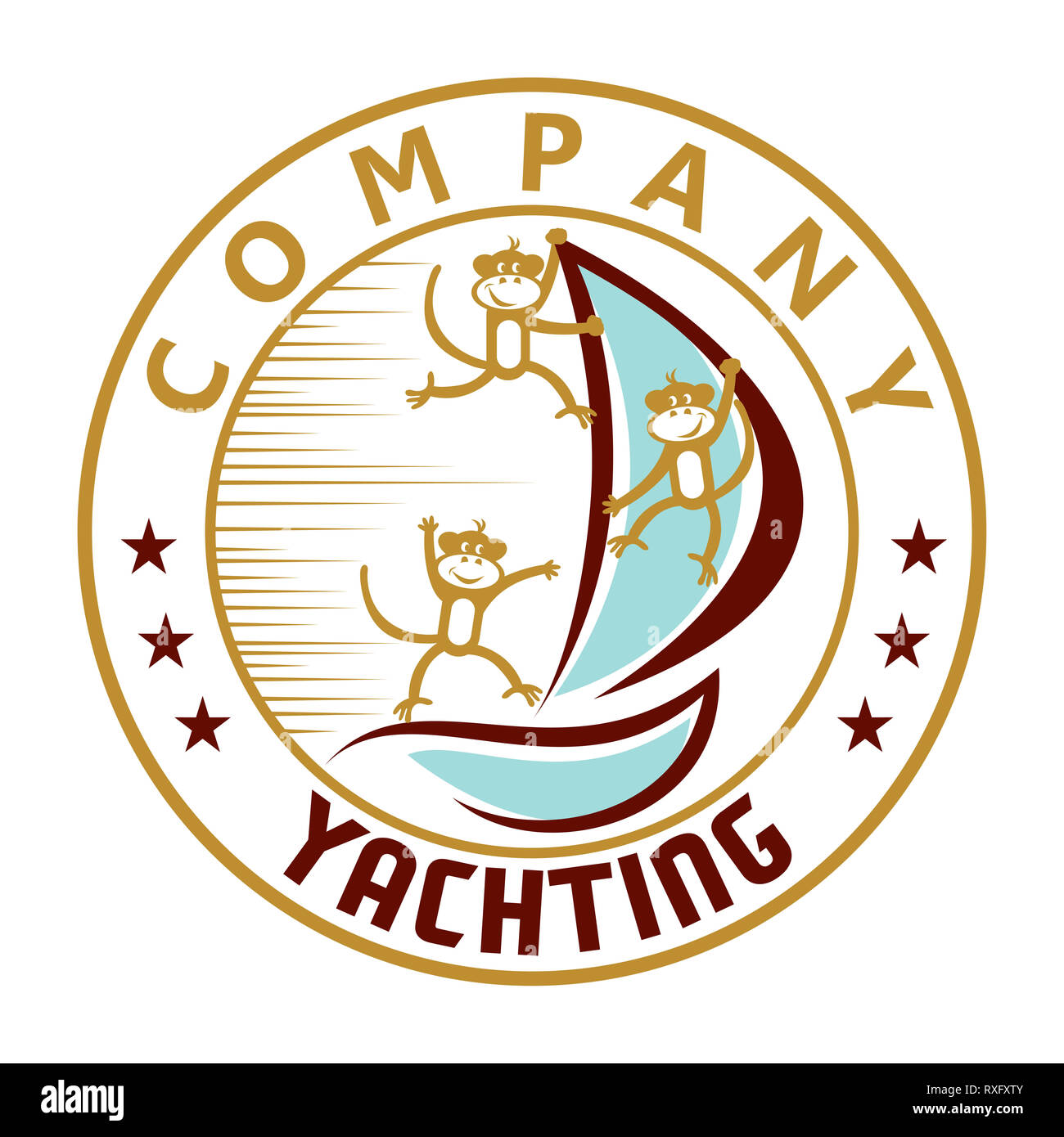 Yacht club design Cut Out Stock Images & Pictures - Alamy