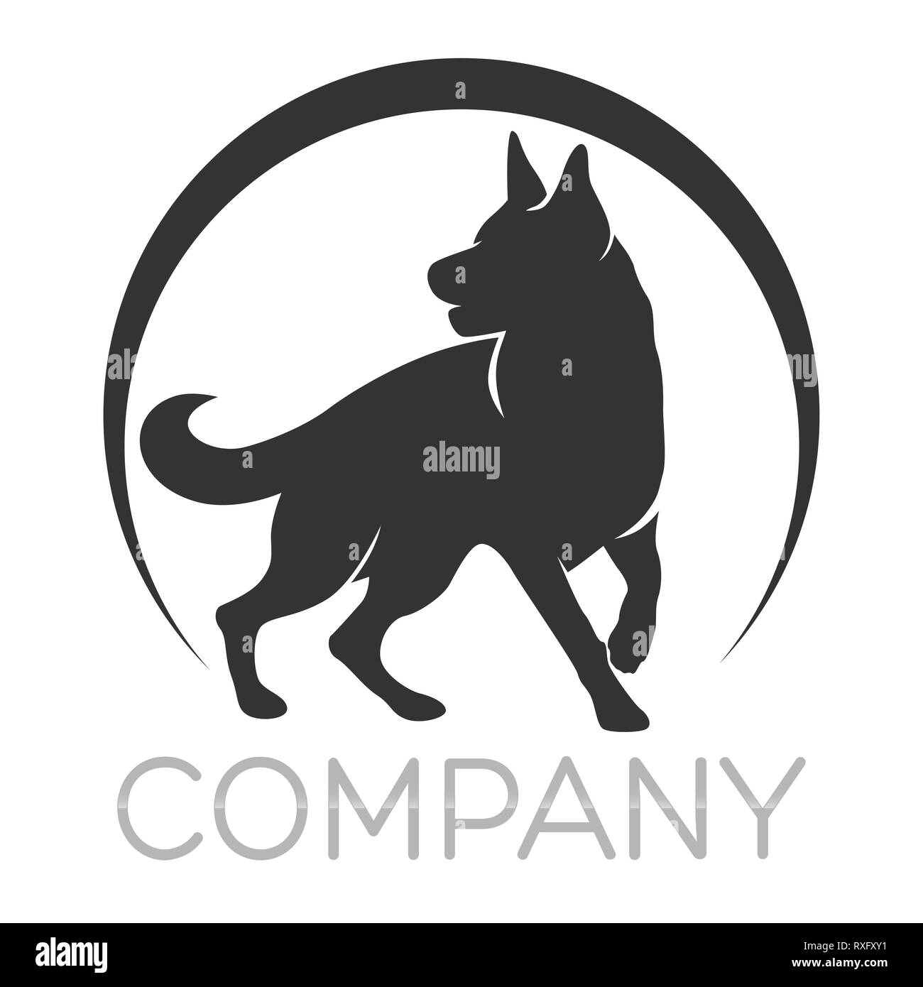 Modern dog logo Cut Out Stock Images & Pictures - Alamy