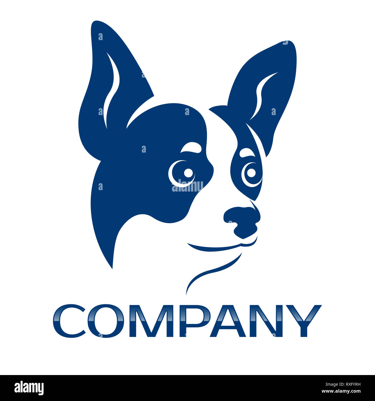 Chihuahua dog logo hi-res stock photography and images - Alamy