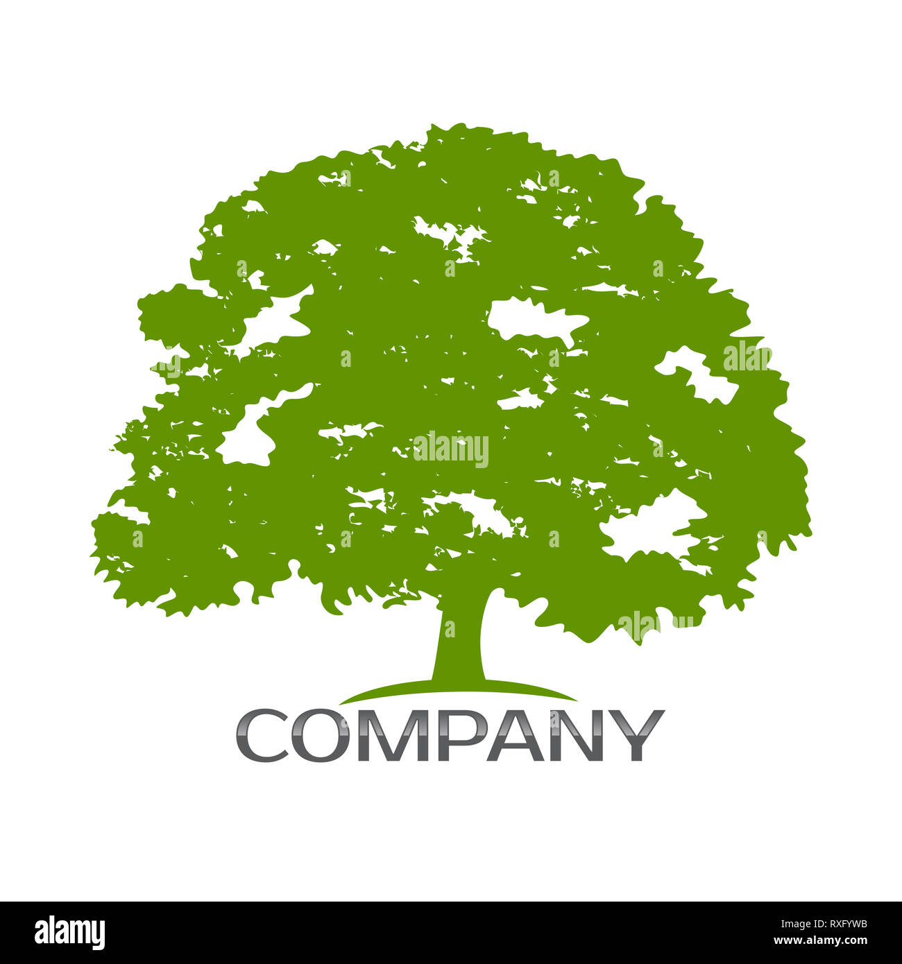 Modern Tree logo Stock Photo - Alamy
