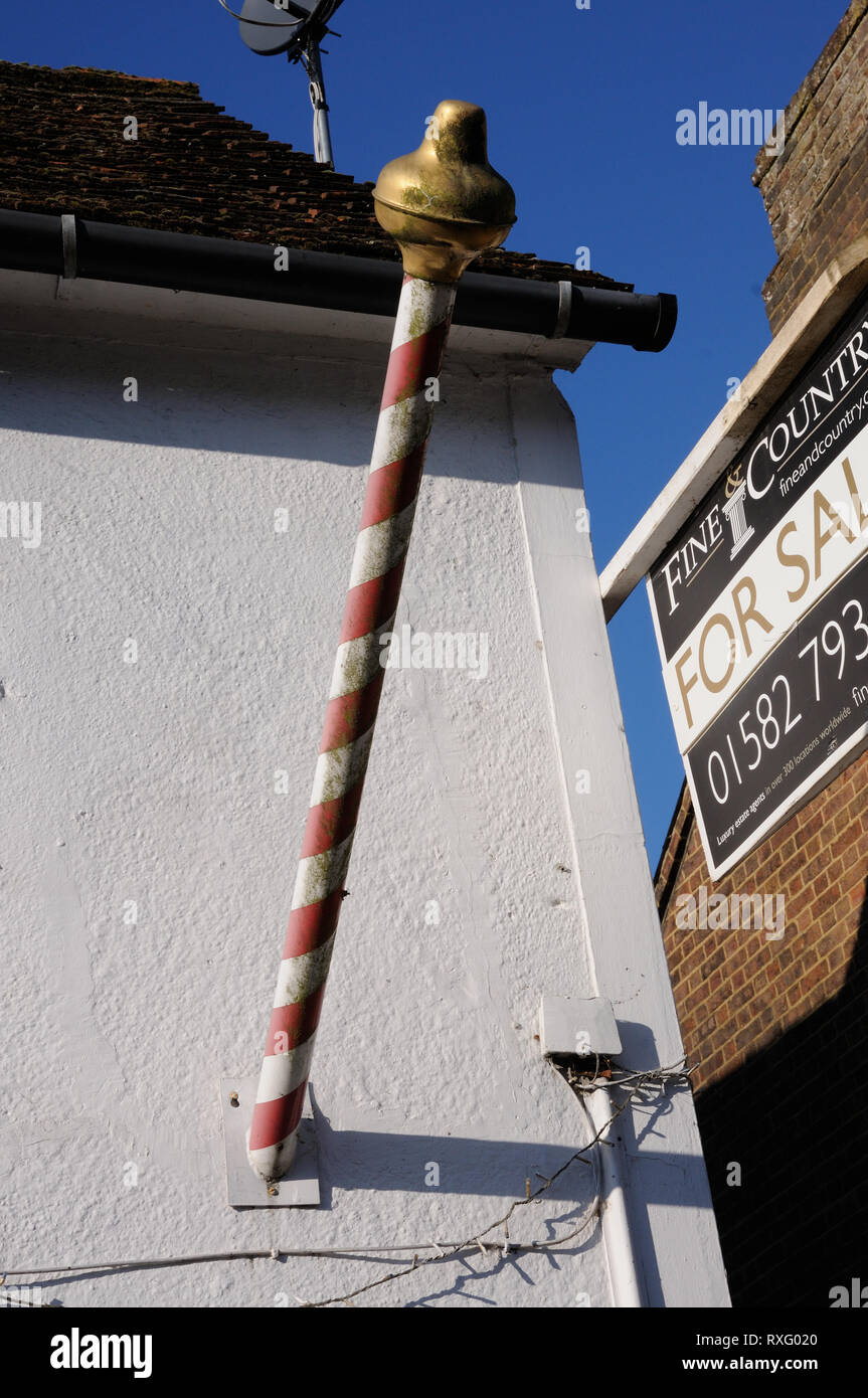 Barbers sign, Redbourm, Hertfordshire Stock Photo - Alamy