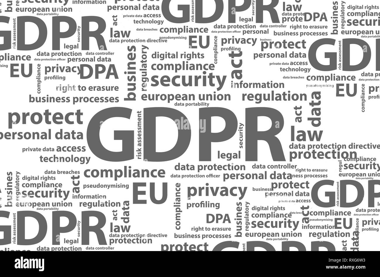 Gdpr data privacy Black and White Stock Photos & Images - Alamy